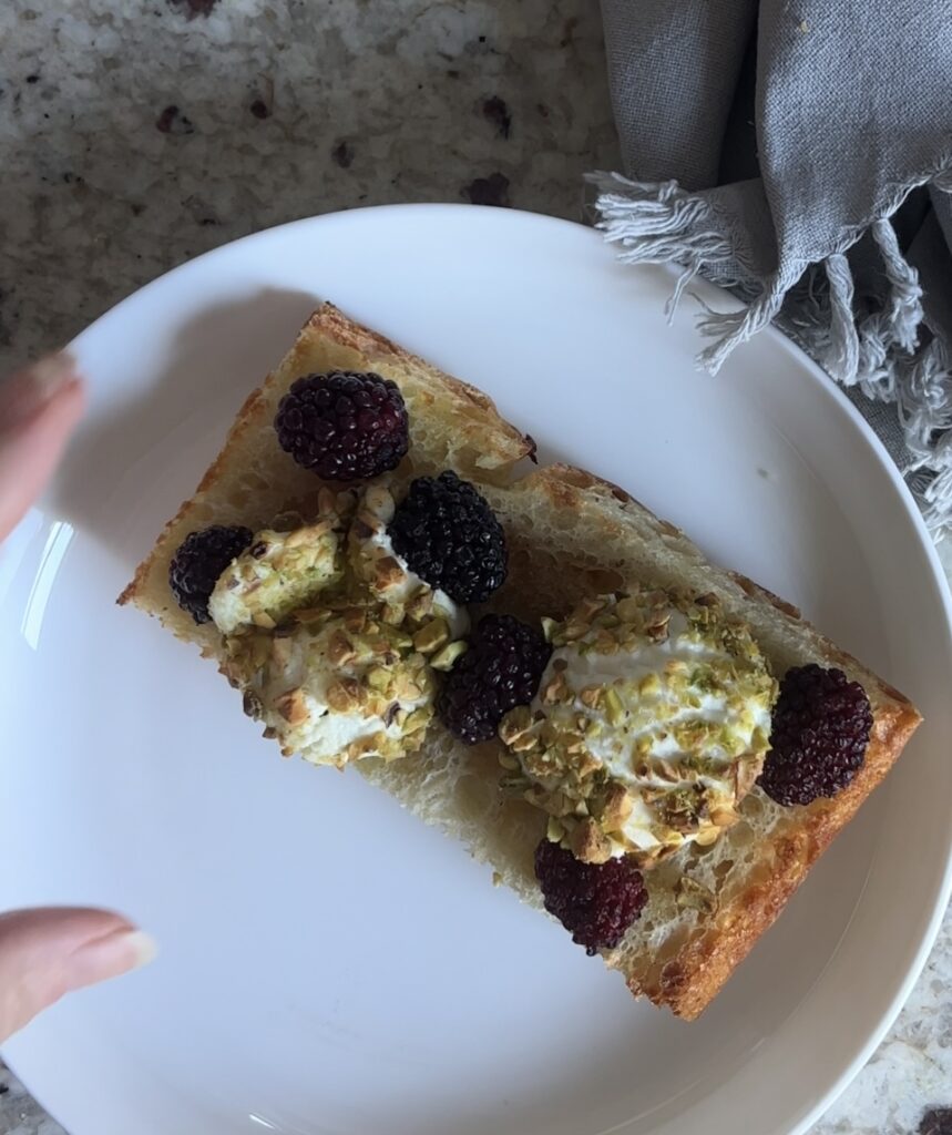 Goat Cheese Toasty - A Healthy Hunger